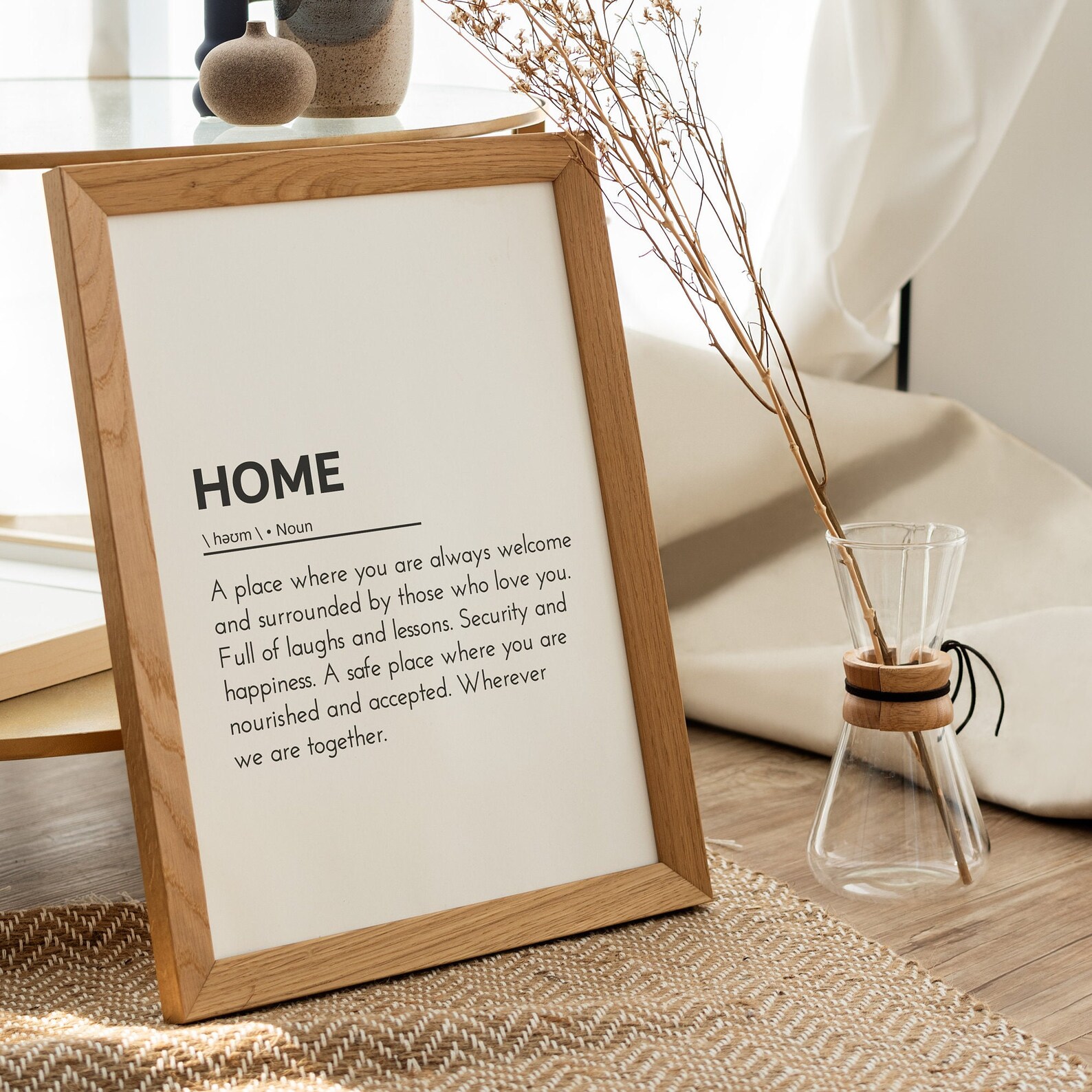 Home Definition Wall Art Home Quotes Definition of Home Minimalist Home ...