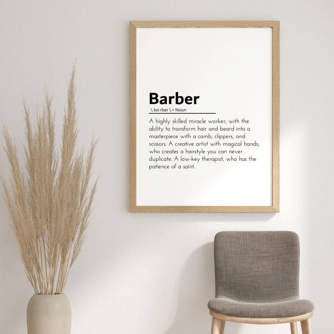 Barber Definition, Barber Gifts, Barber Poster, Barber Print, Barber ...