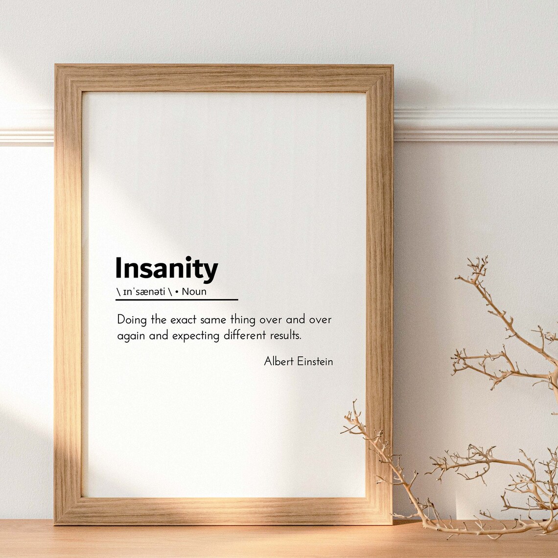 Insanity Definition Albert Einstein Insanity Quote Albert Einstein ...