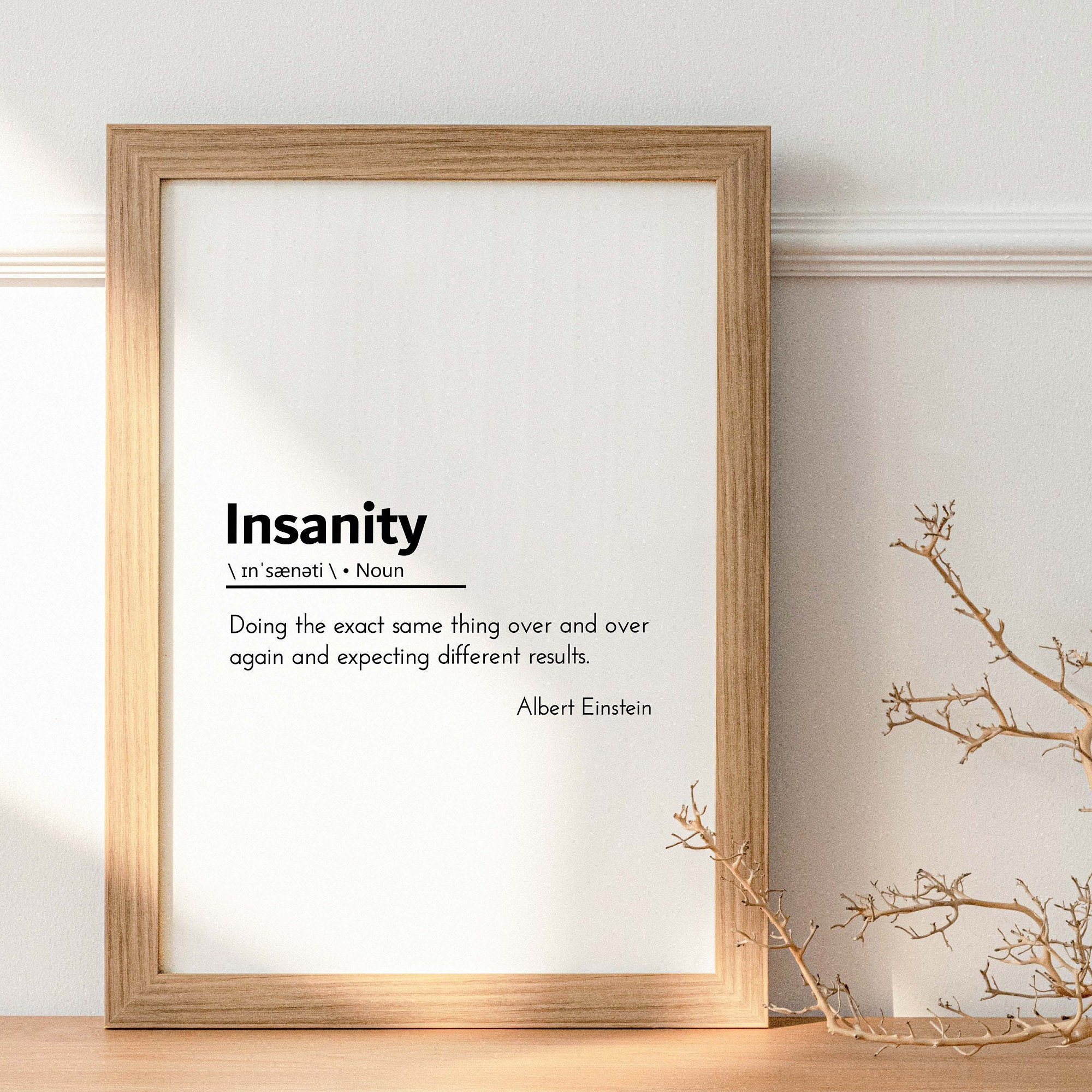 Infographic Definition Of Insanity Einstein