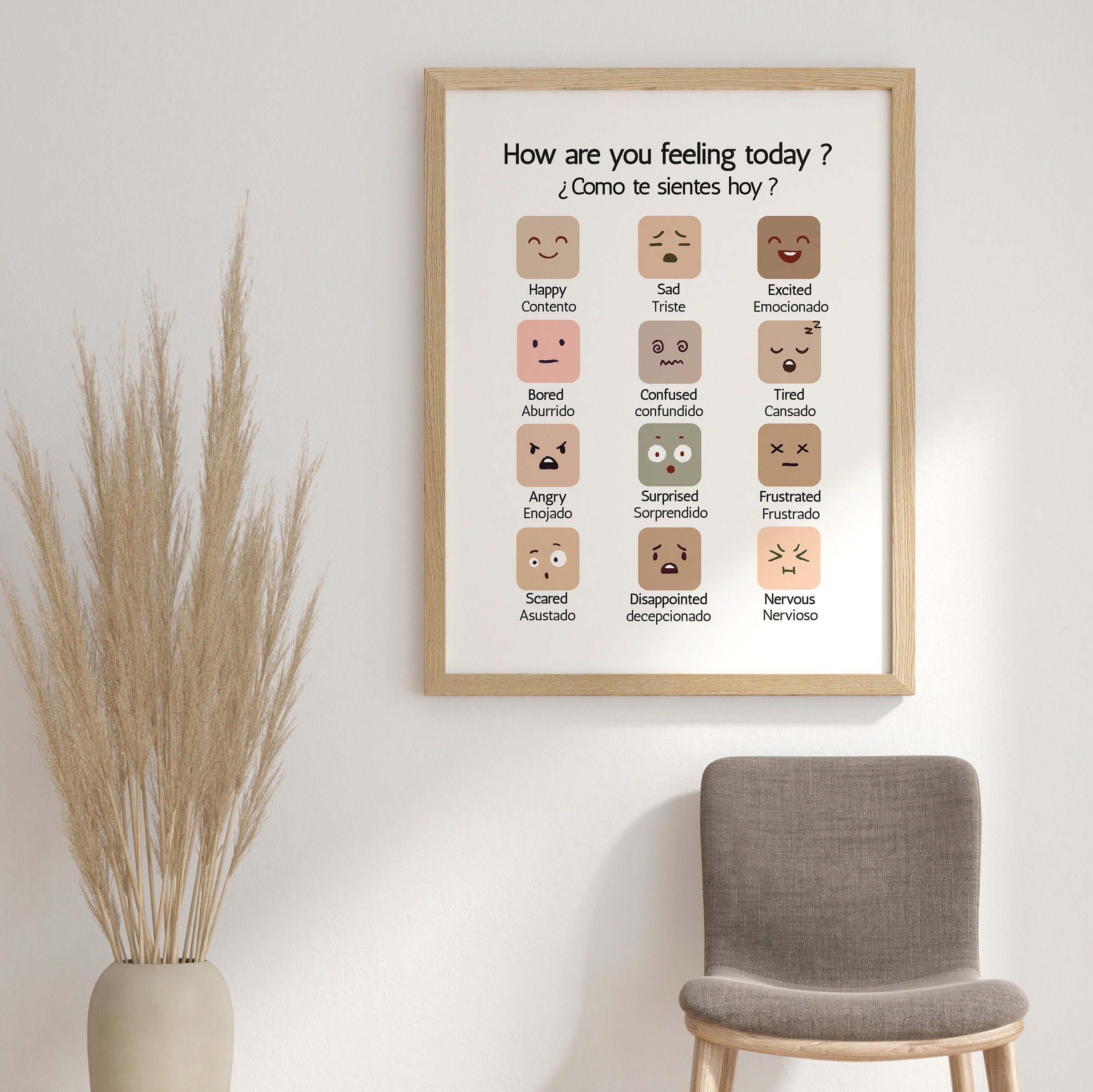 How Are You Feeling Today Como Te Sientes Bilingual School - Etsy