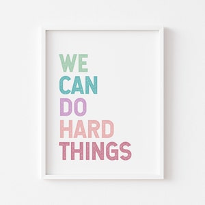 We Can Do Hard Things Calming Corner Kit Calm Down Corner Posters Kids ...