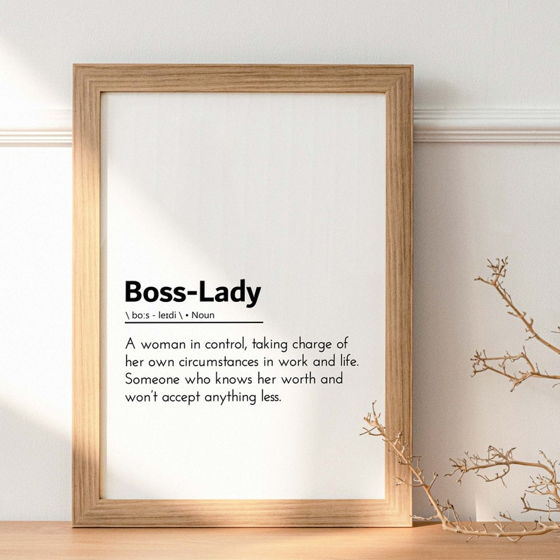 Boss Lady Definition Boss Lady Quote Women Work From Home Boss Lady ...