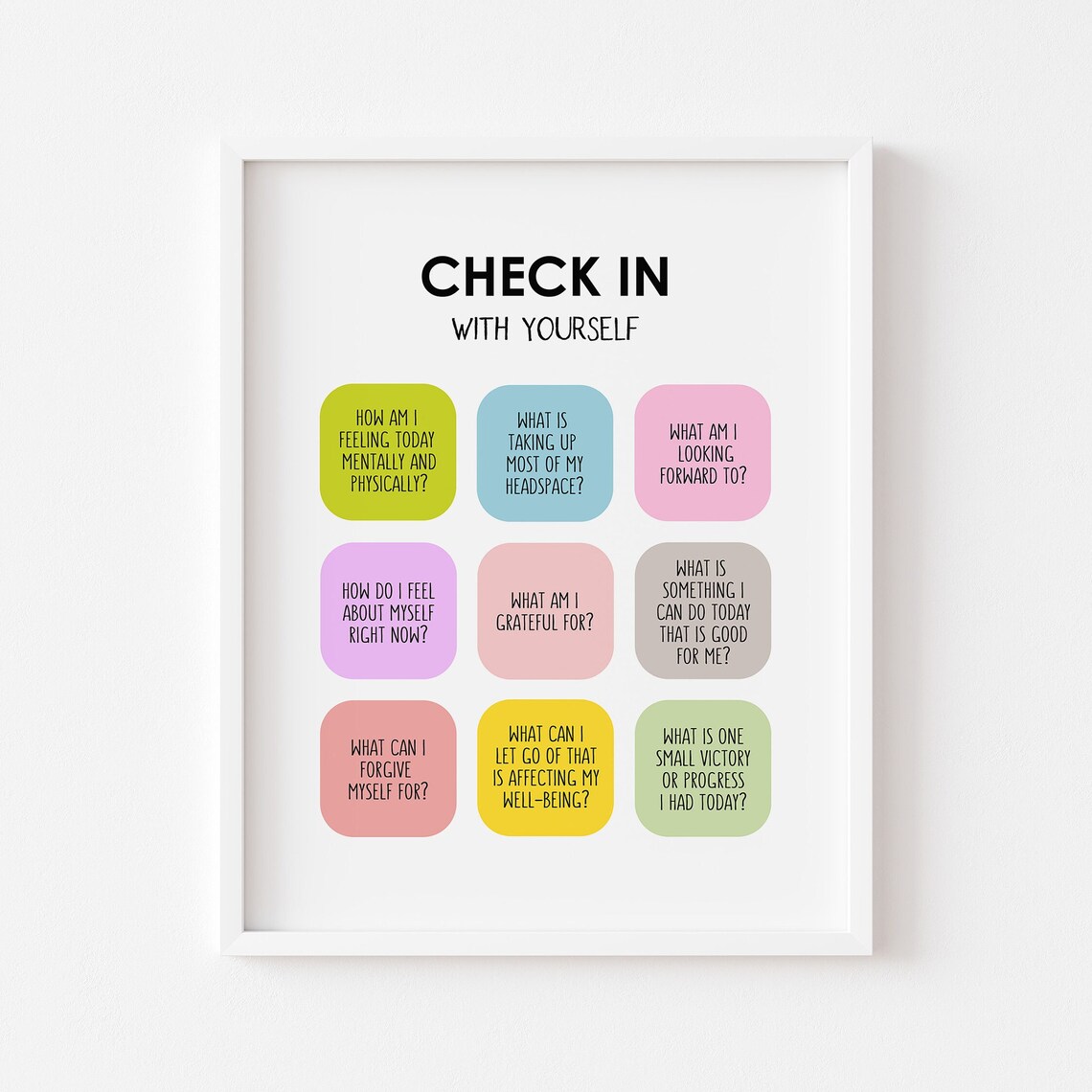 Mental Health Posters, Check in With Yourself, Growth Mindset ...