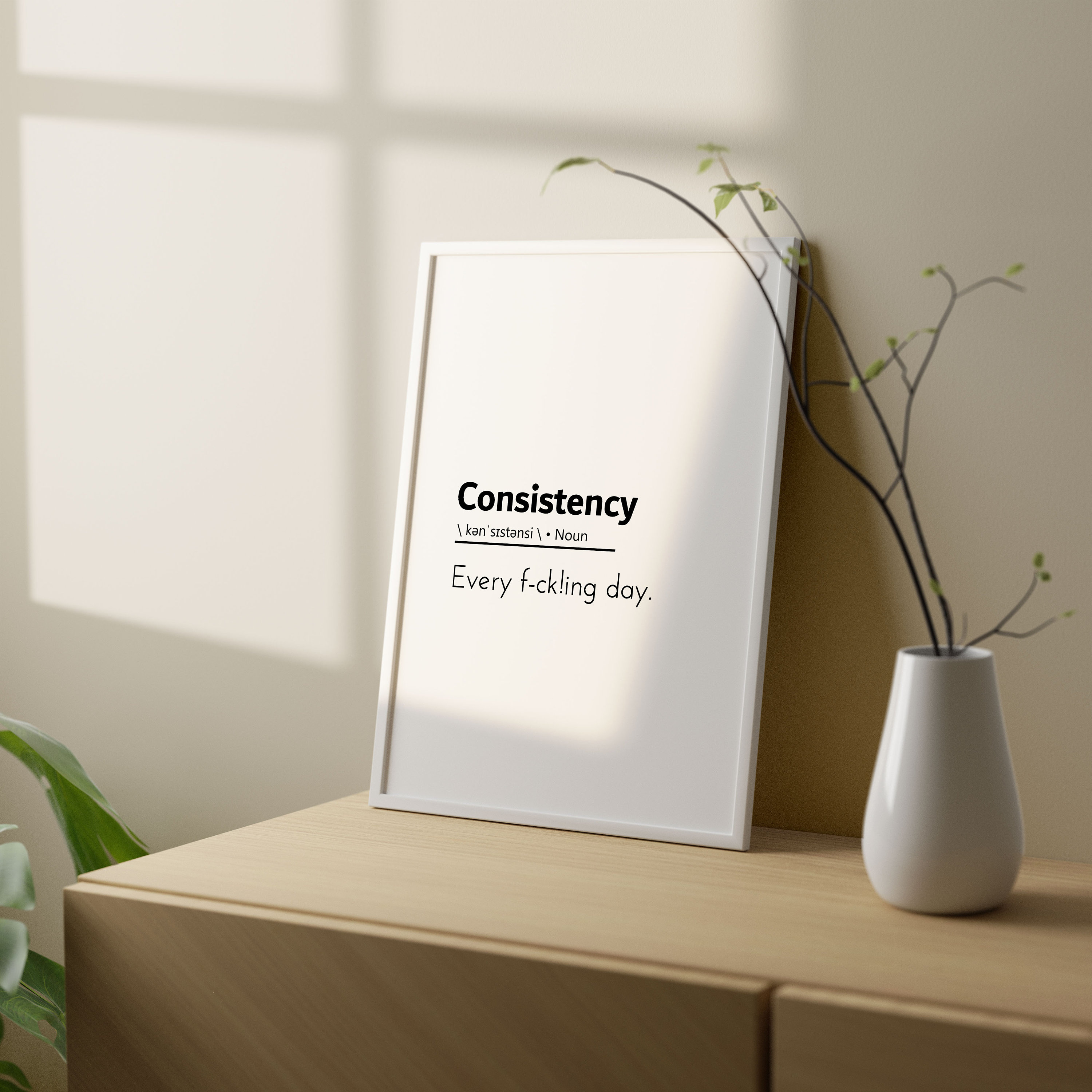 Consistency Definition Consistency Poster Gym Quotes Funny Motivational ...