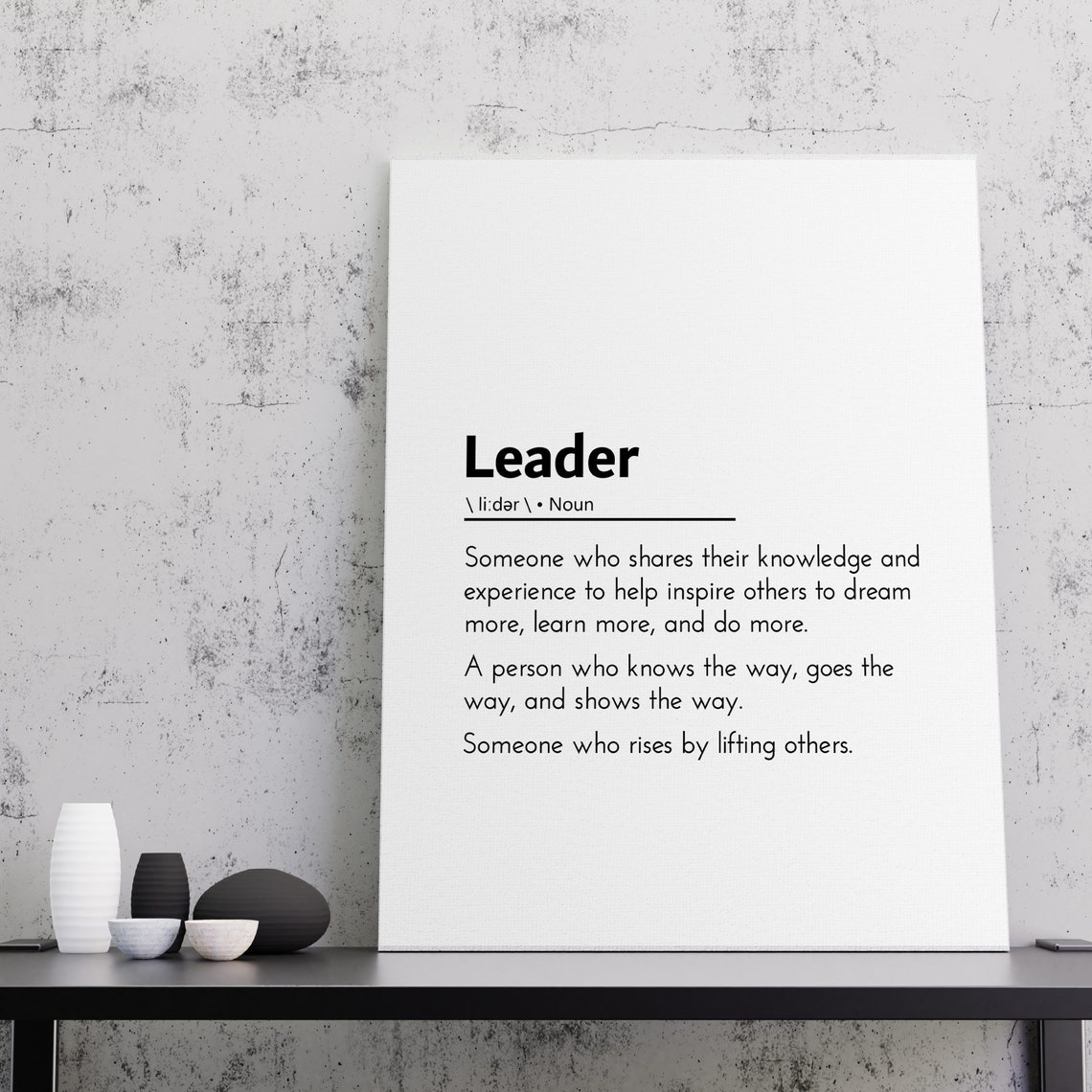 Leader Definition Leadership Quotes Leader Poster Leader Quote Leader ...