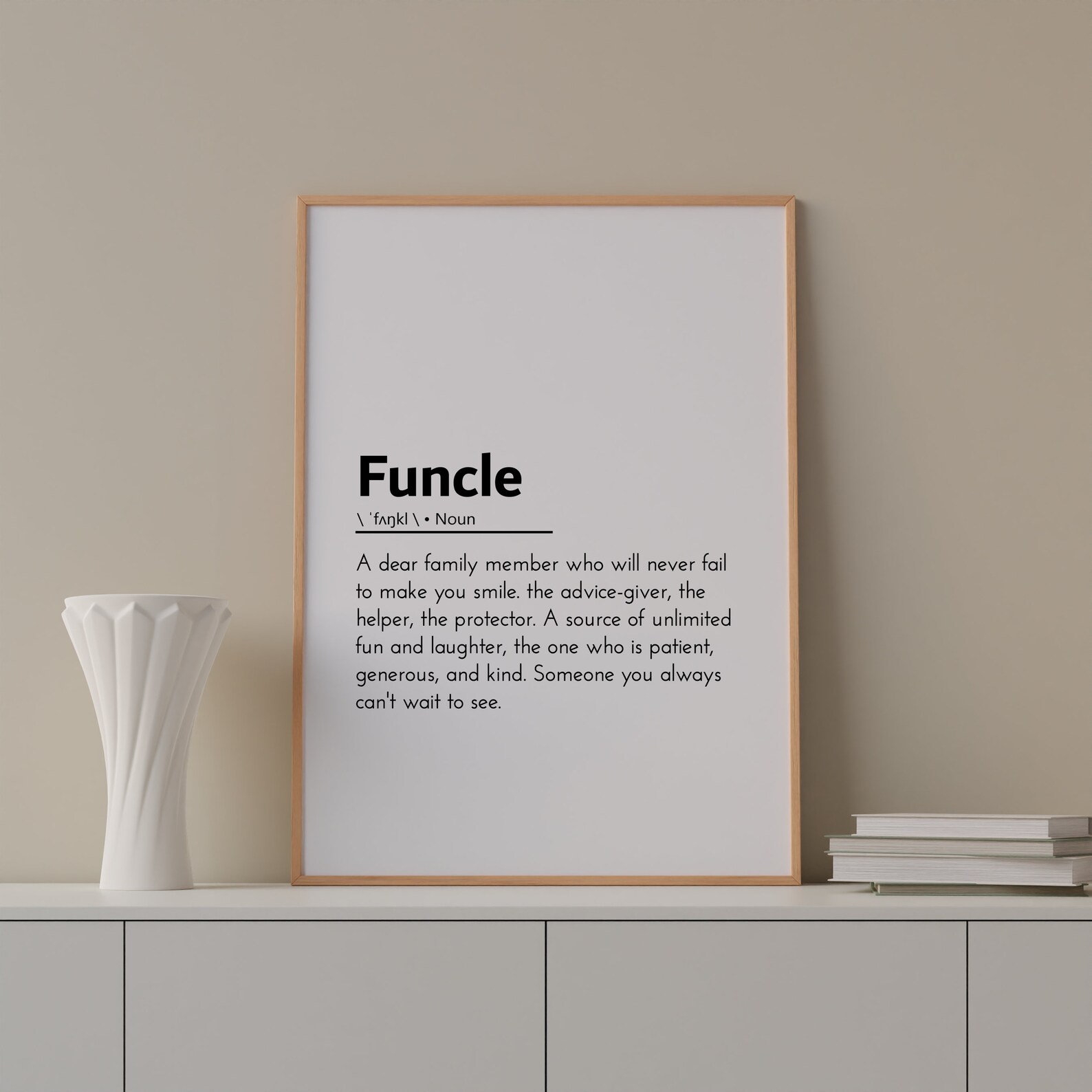 Funcle Definition Uncle Print Funcle Gift Funny Uncle Gift Uncle Poster ...