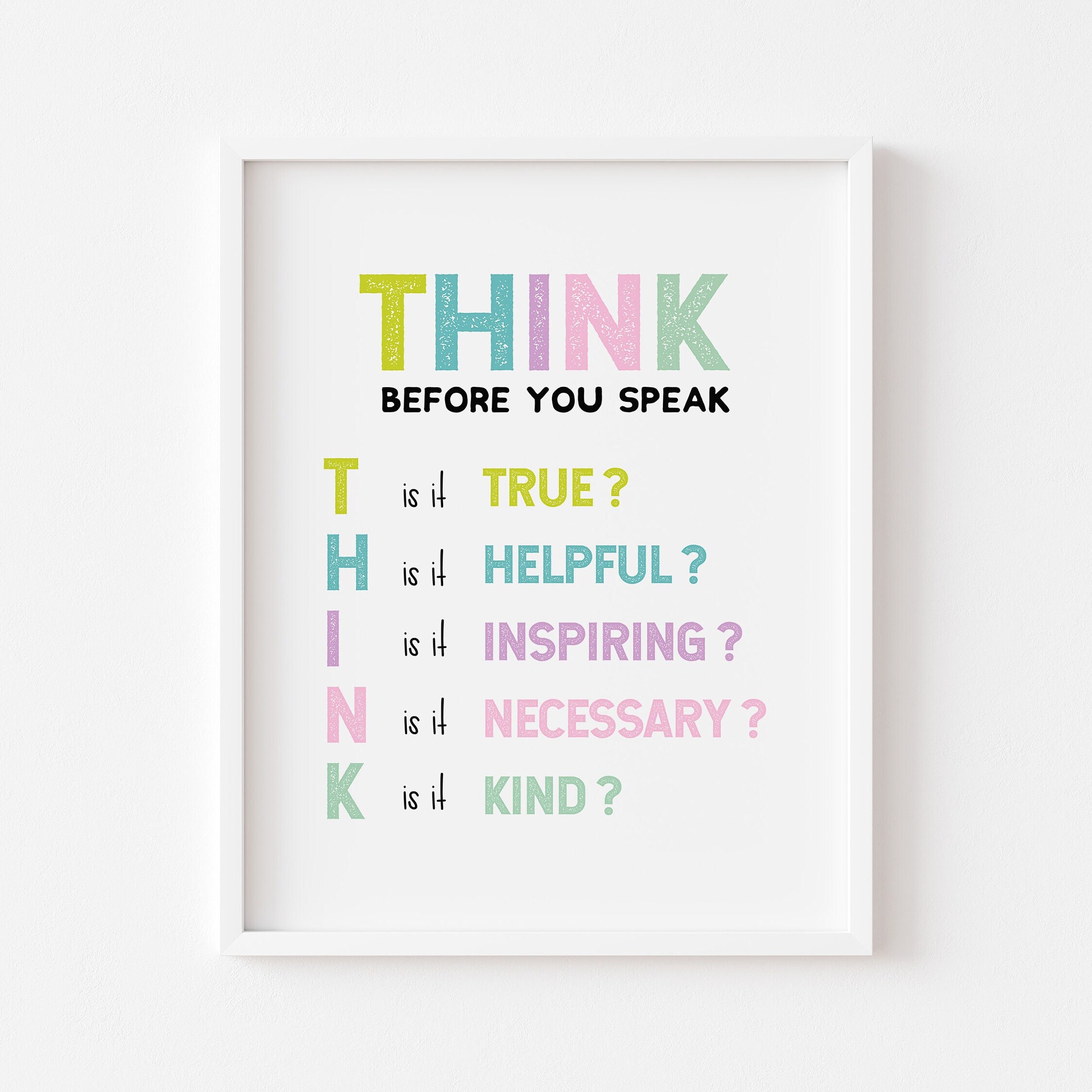 Think Before You Speak Poster Dbt Emotional Regulation Before You Speak ...