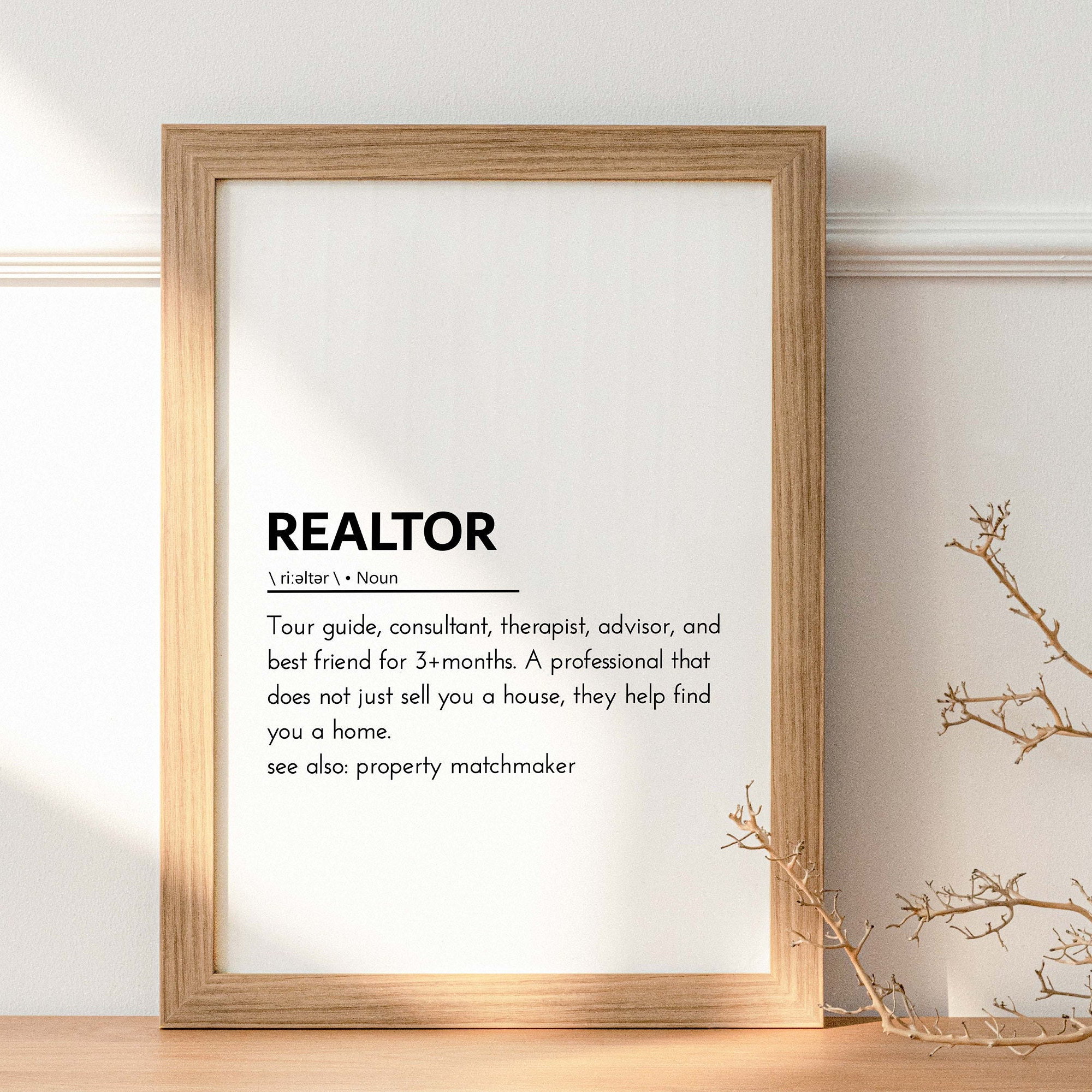 Realtor Definition Realtor Sign Realtor Office Decor Real Estate ...