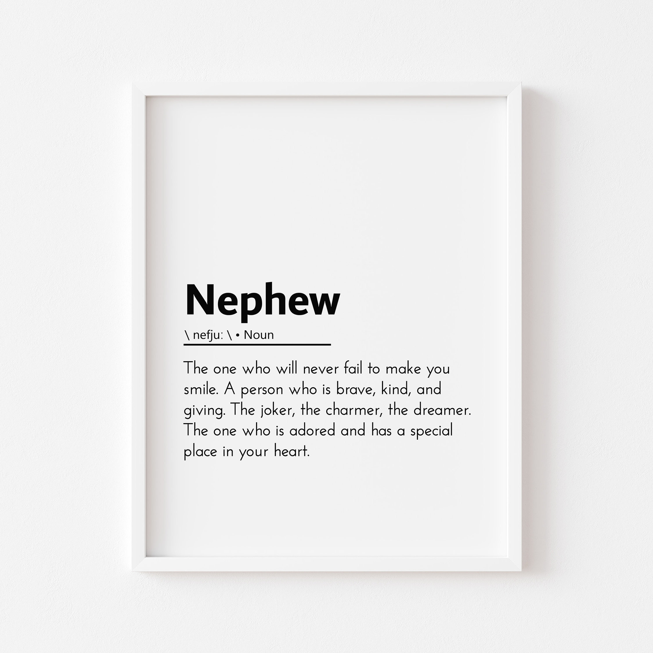 Nephew Definition Gifts From Aunt to Nephew Gifts From Uncle Nephew ...