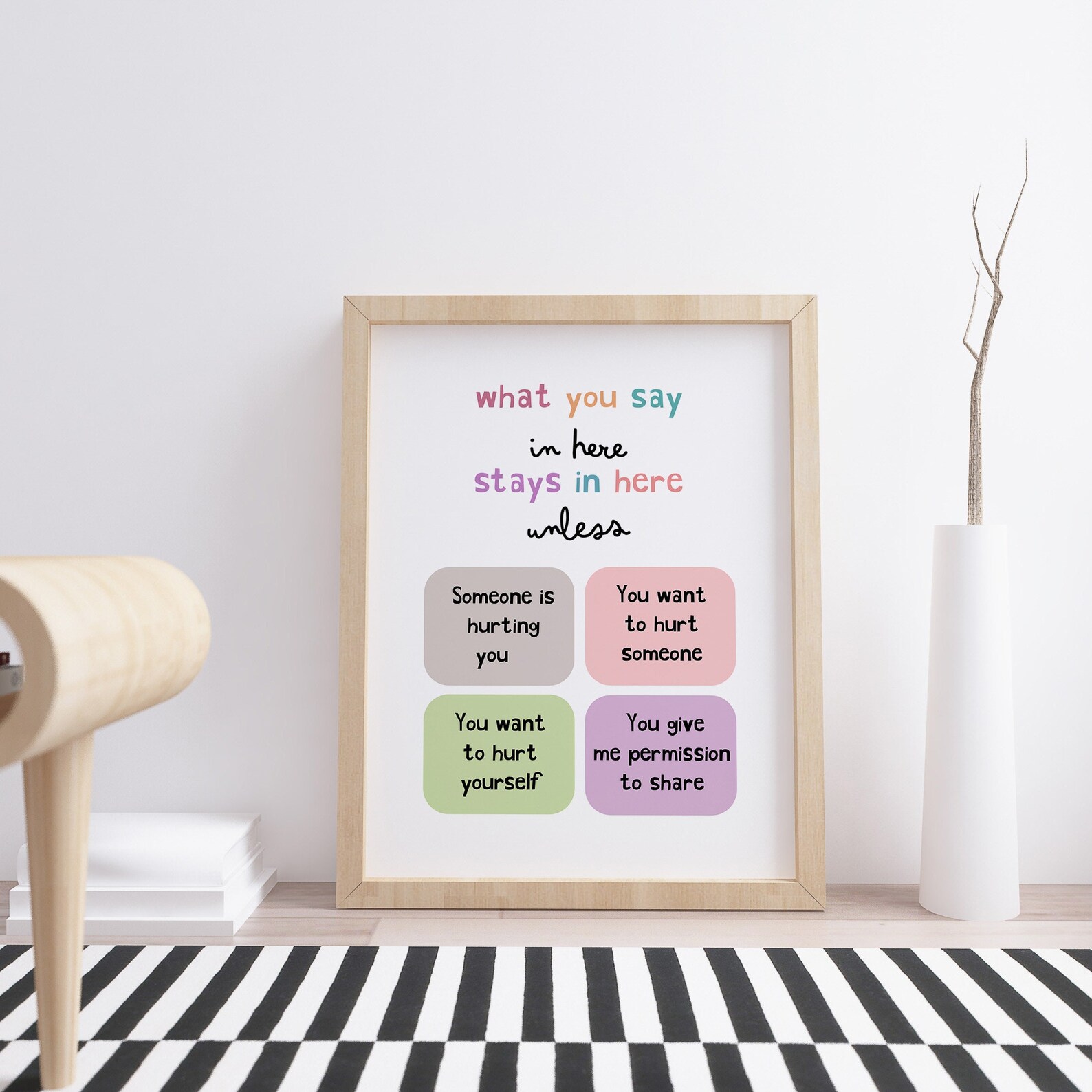 What You Say in Here Stays in Here Safe Space School Psychologist ...