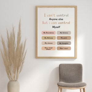 Grounding Technique Poster Things I Can Control Box Breathing Check in ...