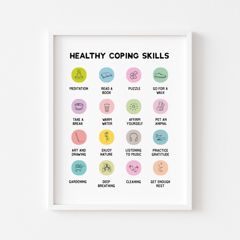 Healthy Coping Skills Coping Mechanisms Anxiety Coping Skills - Etsy