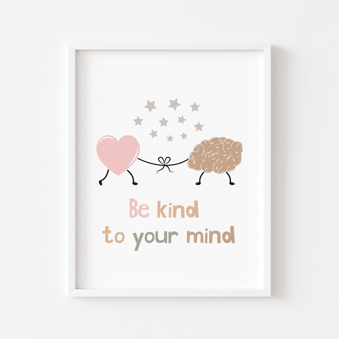 Be Kind to Your Mind Poster Mental Health Poster School Counselor ...