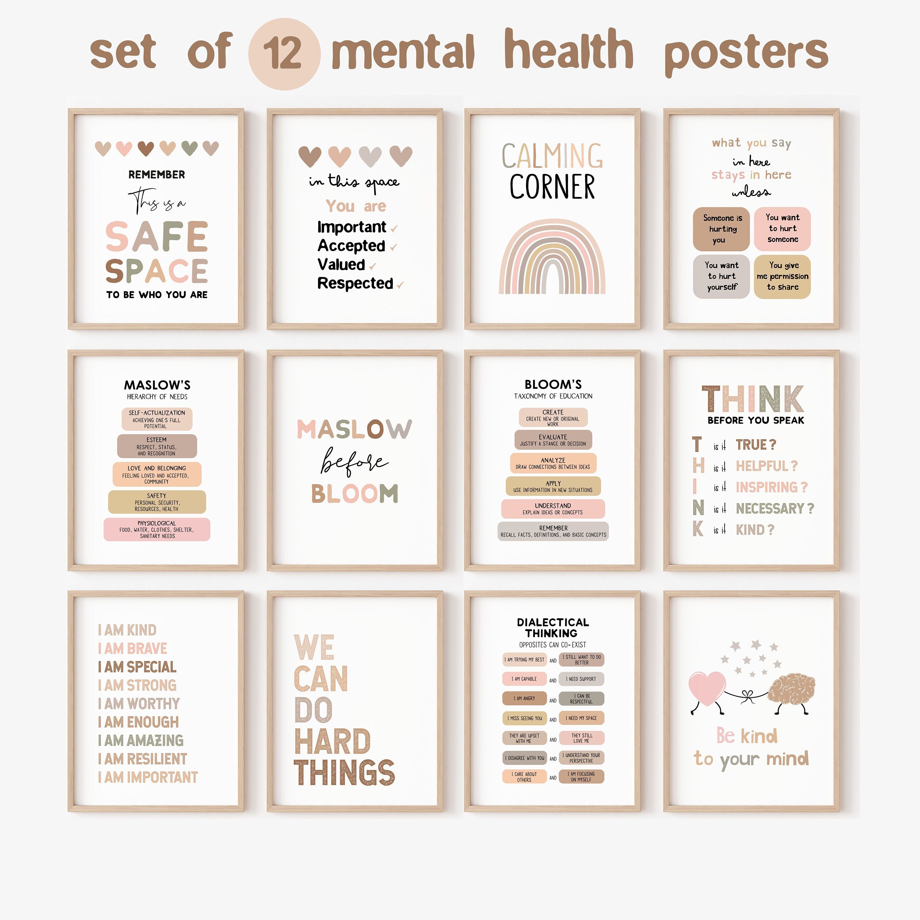 Mental Health Posters School Counseling Quote Dbt Emotional Regulation ...