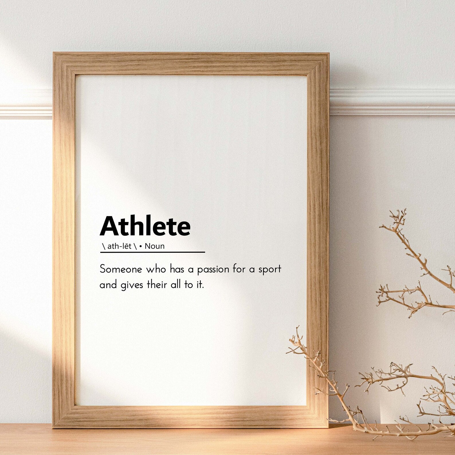 Athlete Definition Athlete Poster Athlete Quote Athlete Gift Athlete ...