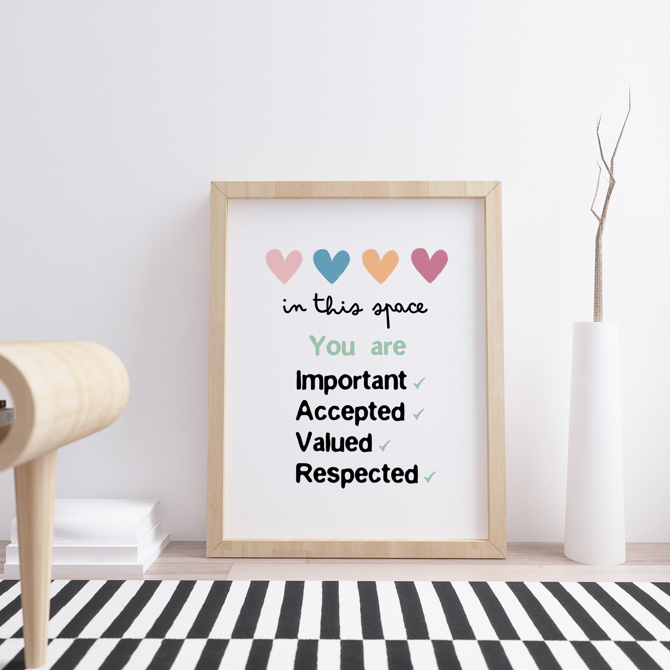 In This Space En Este Safe Space Sign School Office Classroom Decor ...
