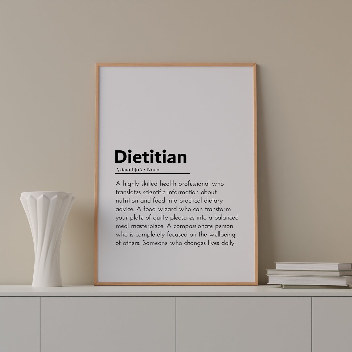 Dietitian Definition , Registered Dietitian Gifts, Dietitian Poster ...