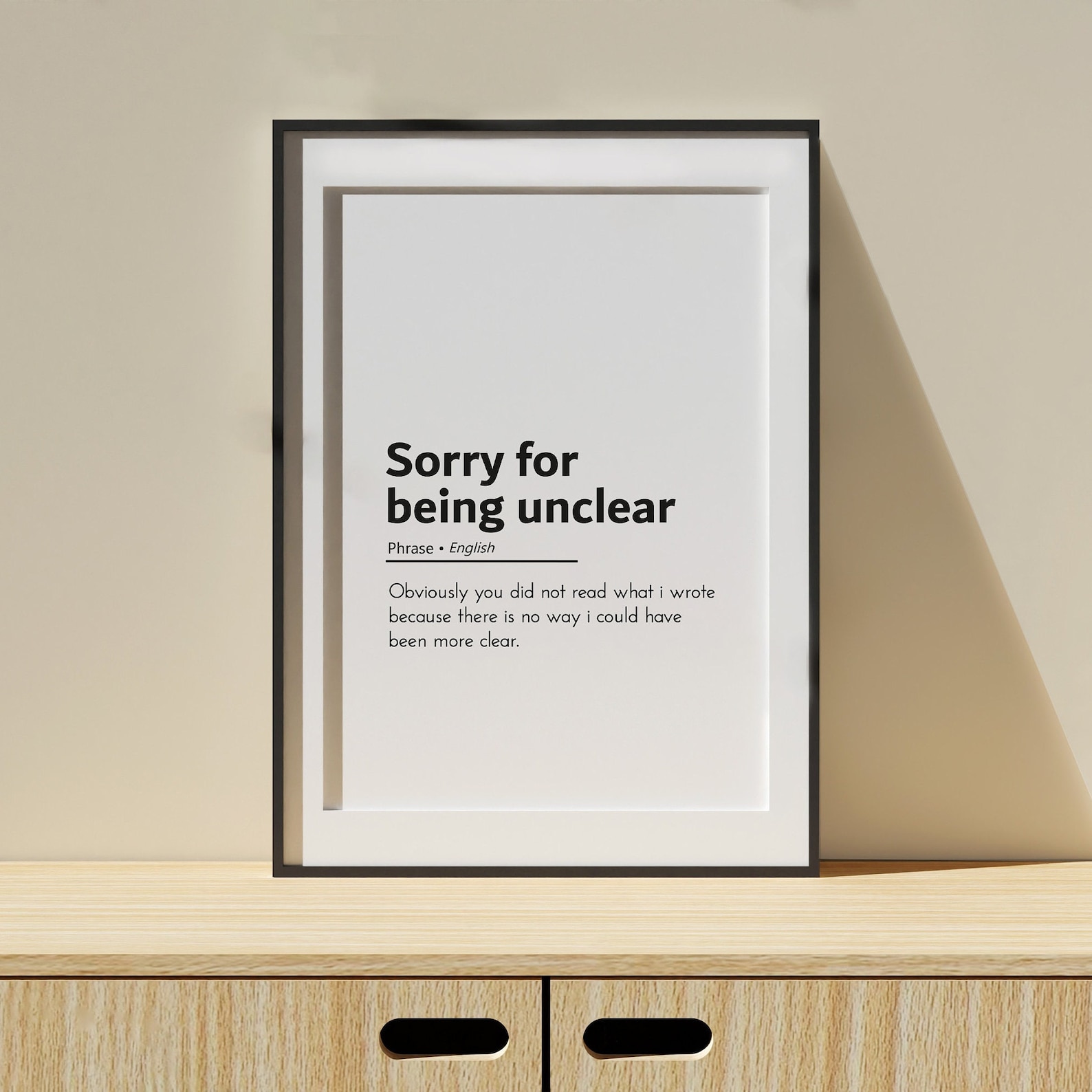 Sorry for Being Unclear Cubicle Decor Wfh Email Quotes Home Office ...
