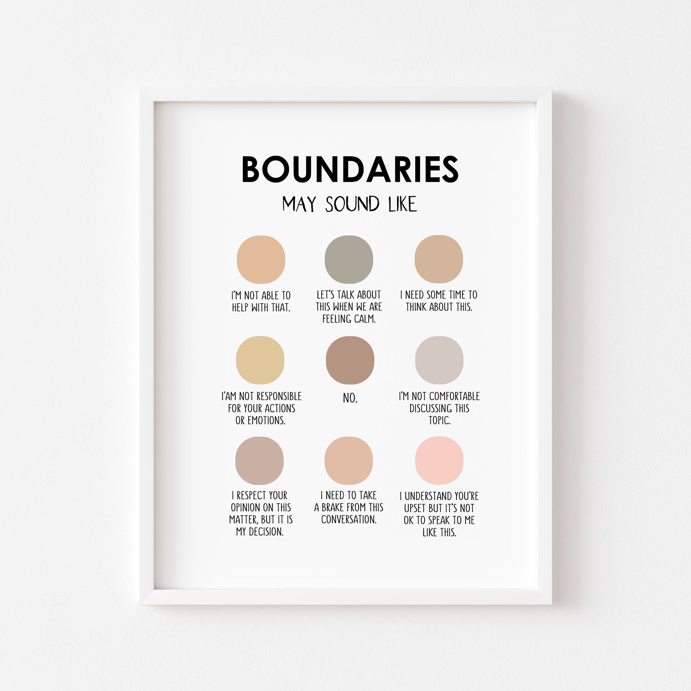 Growth Mindset Poster Boundary Setting Mental Health Posters Boundaries ...