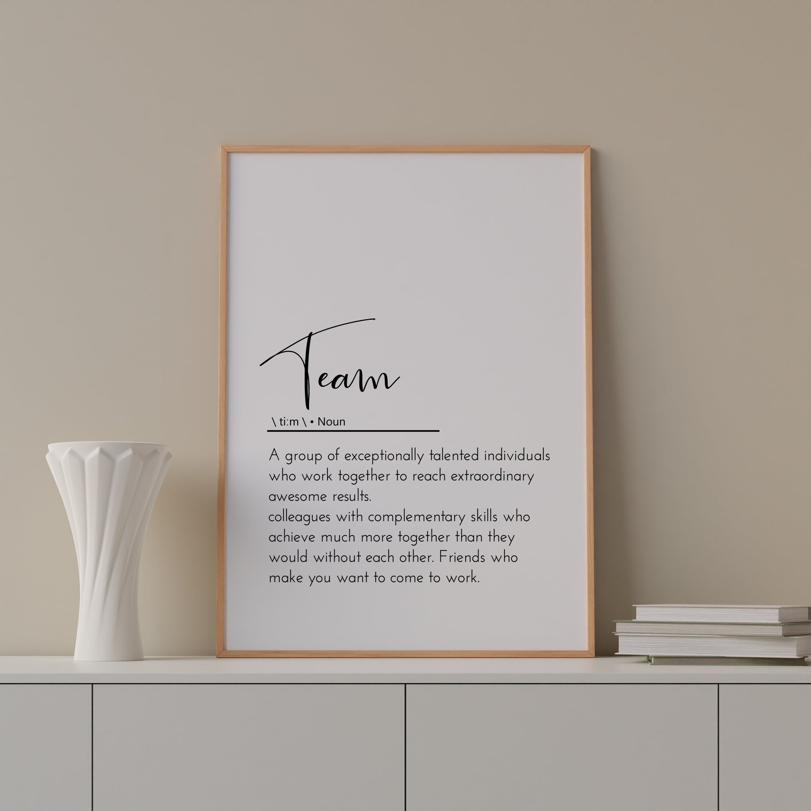 Team Definition Art Print, Office Wall Decor (digital Download) - Etsy