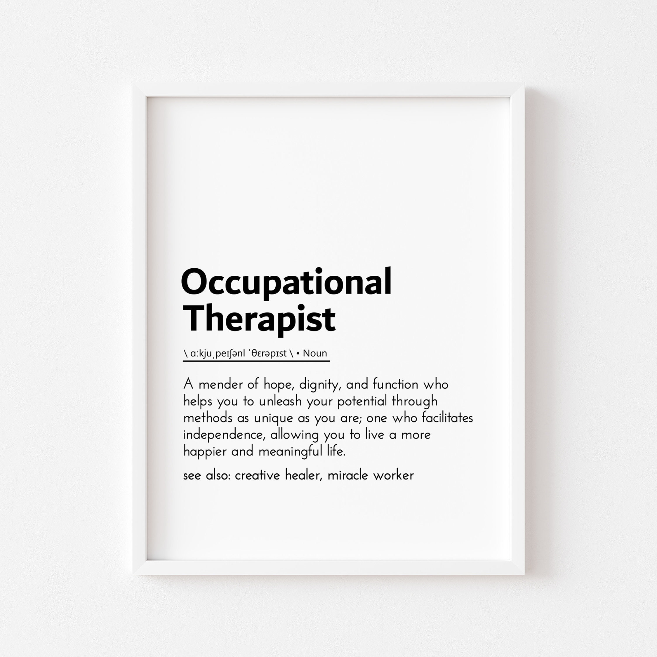 Occupational Therapist Definition Occupational Therapist Gift Ot ...