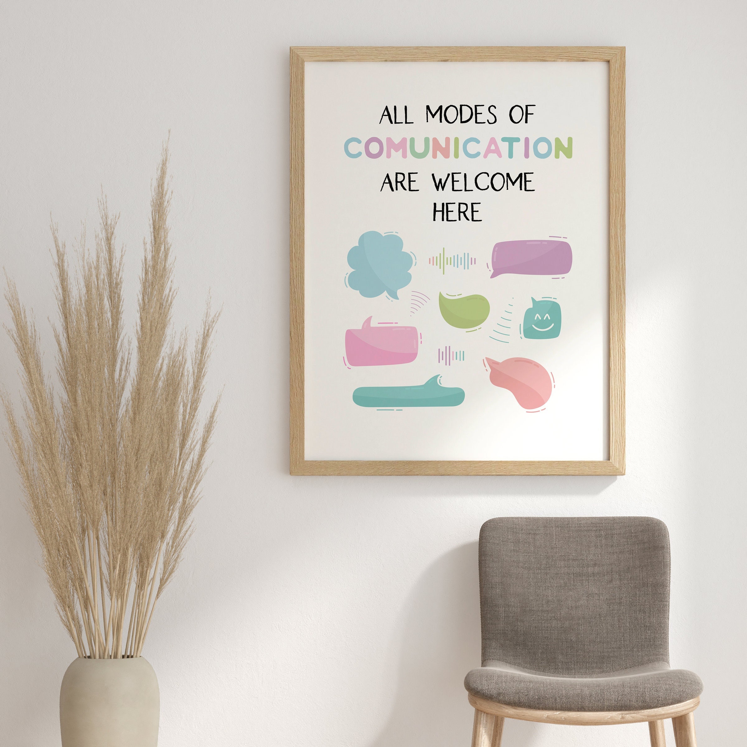 All Modes of Communication Are Welcome Here Speech Therapy Posters ...