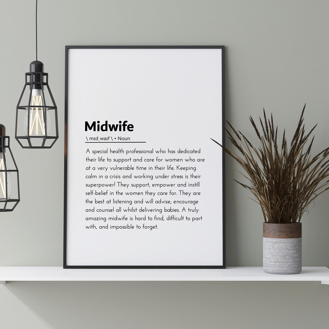 Midwife Definition Midwife Gift Midwife Art Gift for Midwife - Etsy