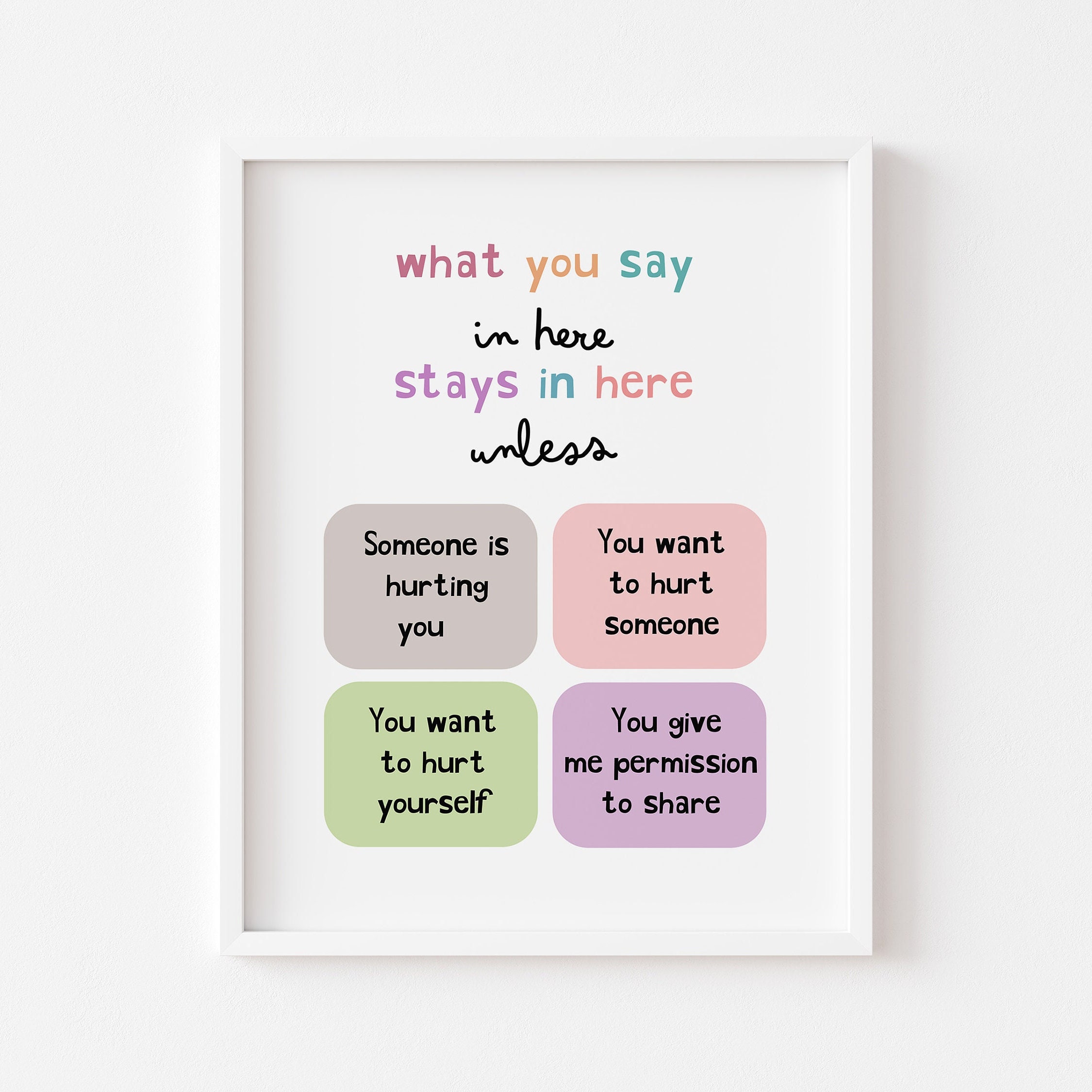 What You Say in Here Stays in Here Safe Space School Psychologist ...