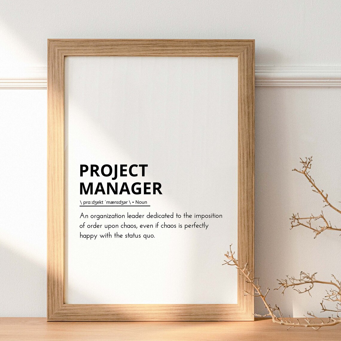 Project Manager Definition Project Manager Gift Project Manager Art ...