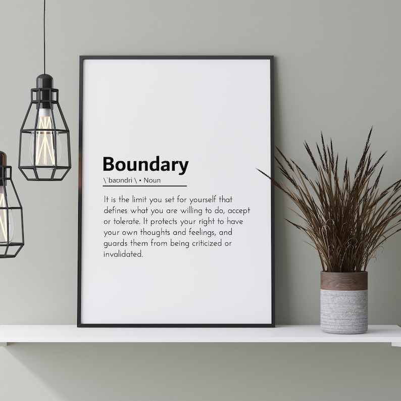 Boundary Definition Personal Boundaries Personal Growth Boundary ...