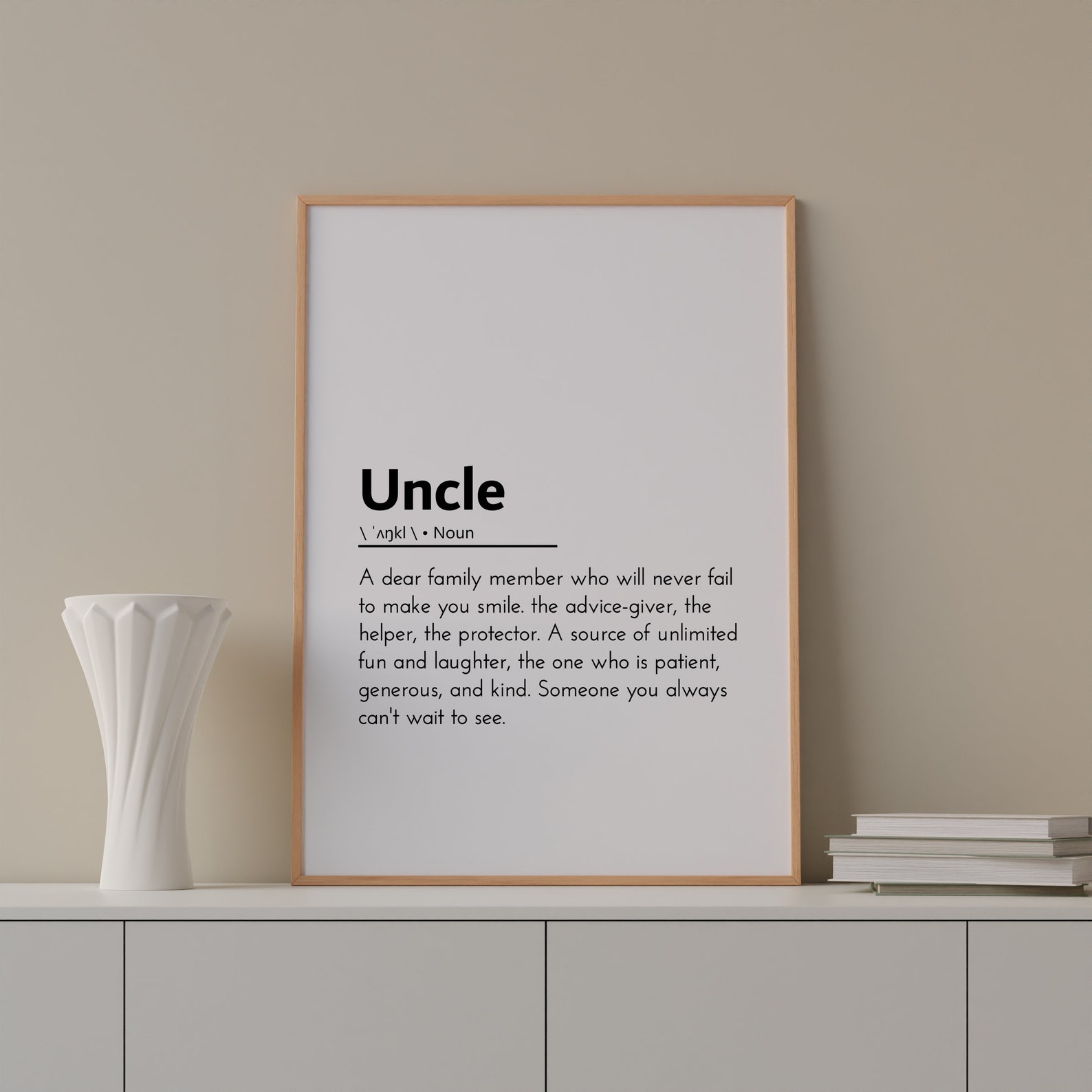 Uncle Definition Uncle Print Uncle Gift Uncle Uncle Poster Gift for ...