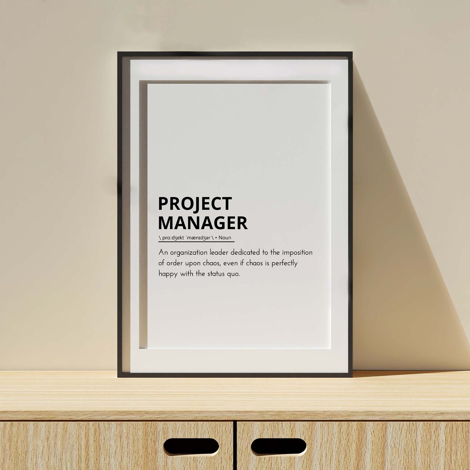 Project Manager Definition Project Manager Gift Project Manager Art ...