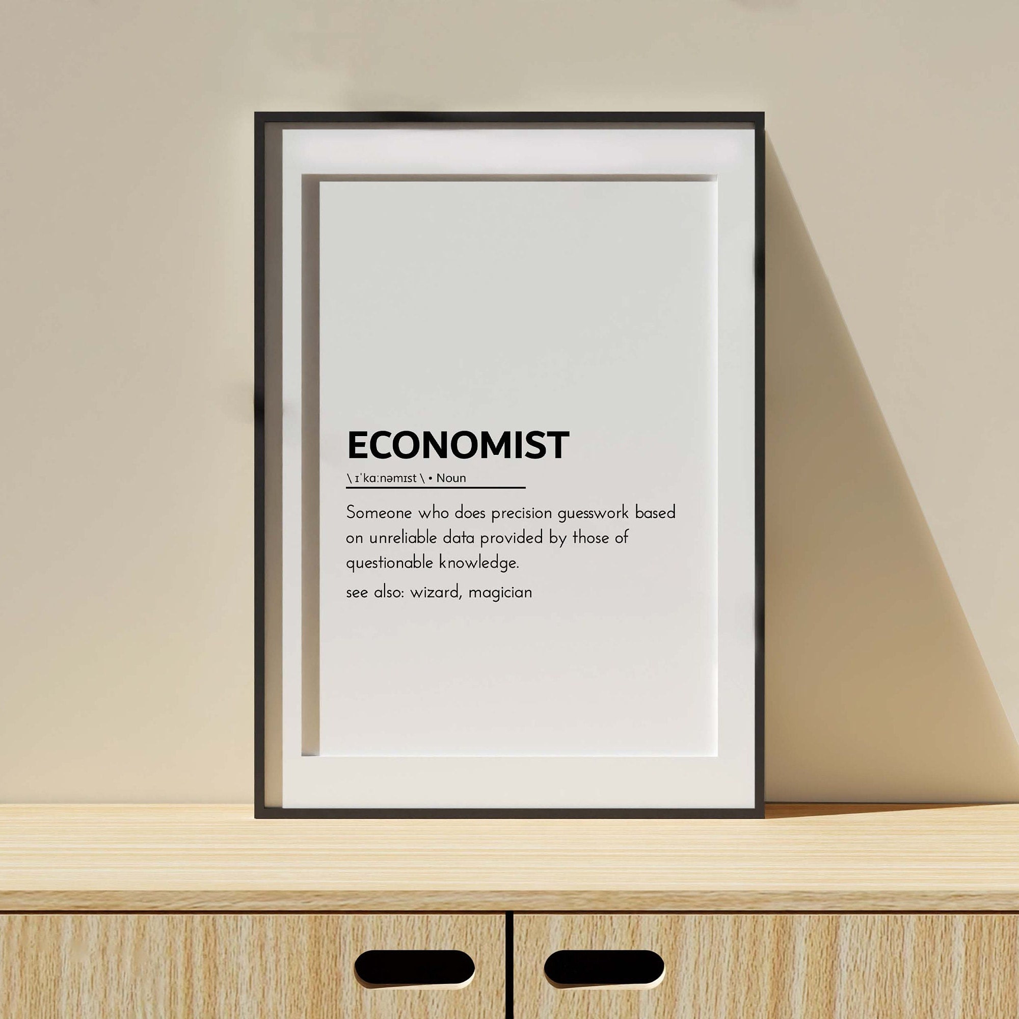 Economist Definition Economist Poster Economist Gift Economist Office ...