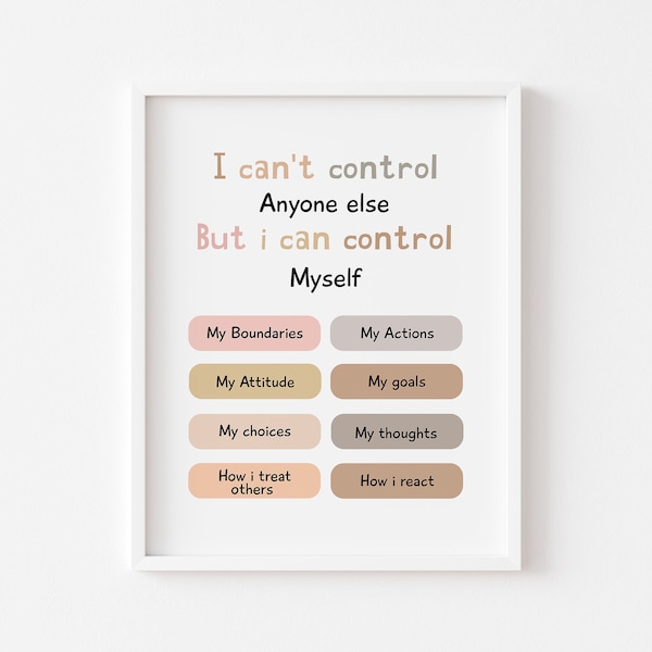 Things I Cant Control Poster - Etsy