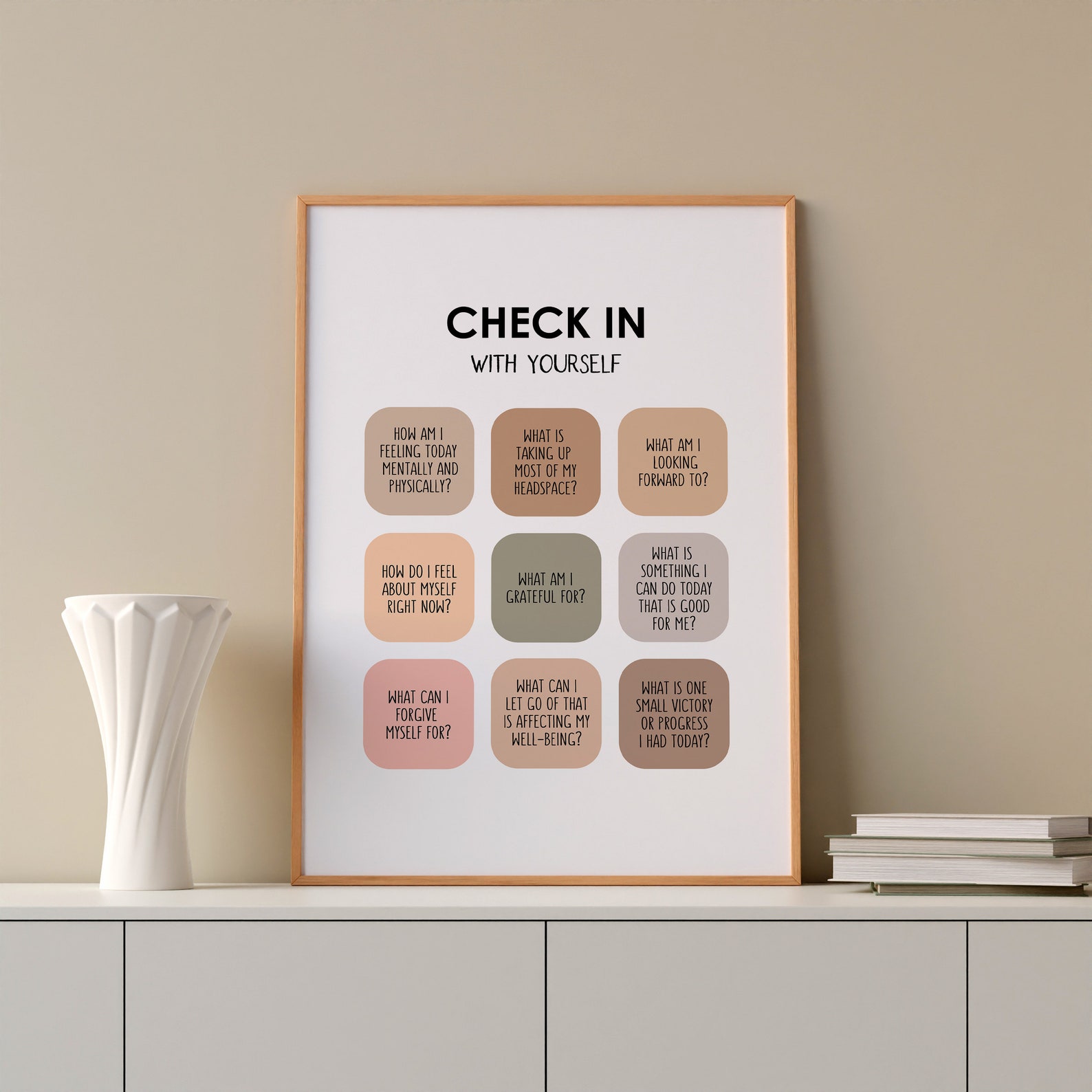 Check in With Yourself Mental Health Check in Print Feelings Check in ...