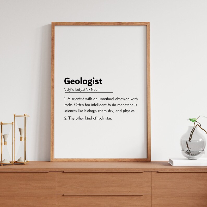 Geologist Definition Geology Gifts Geologist Poster Geologist Gift ...