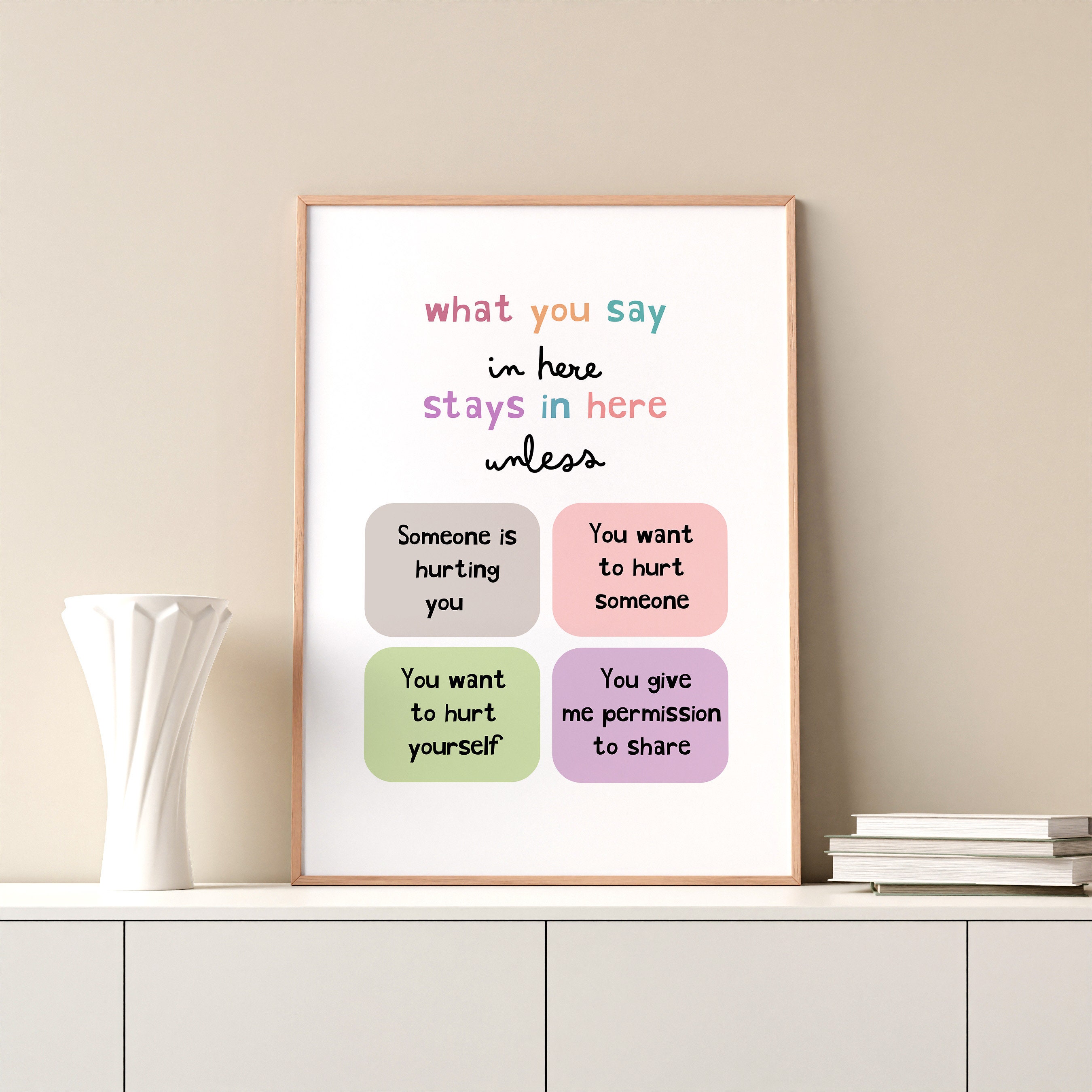 What You Say in Here Stays in Here Safe Space School Psychologist ...