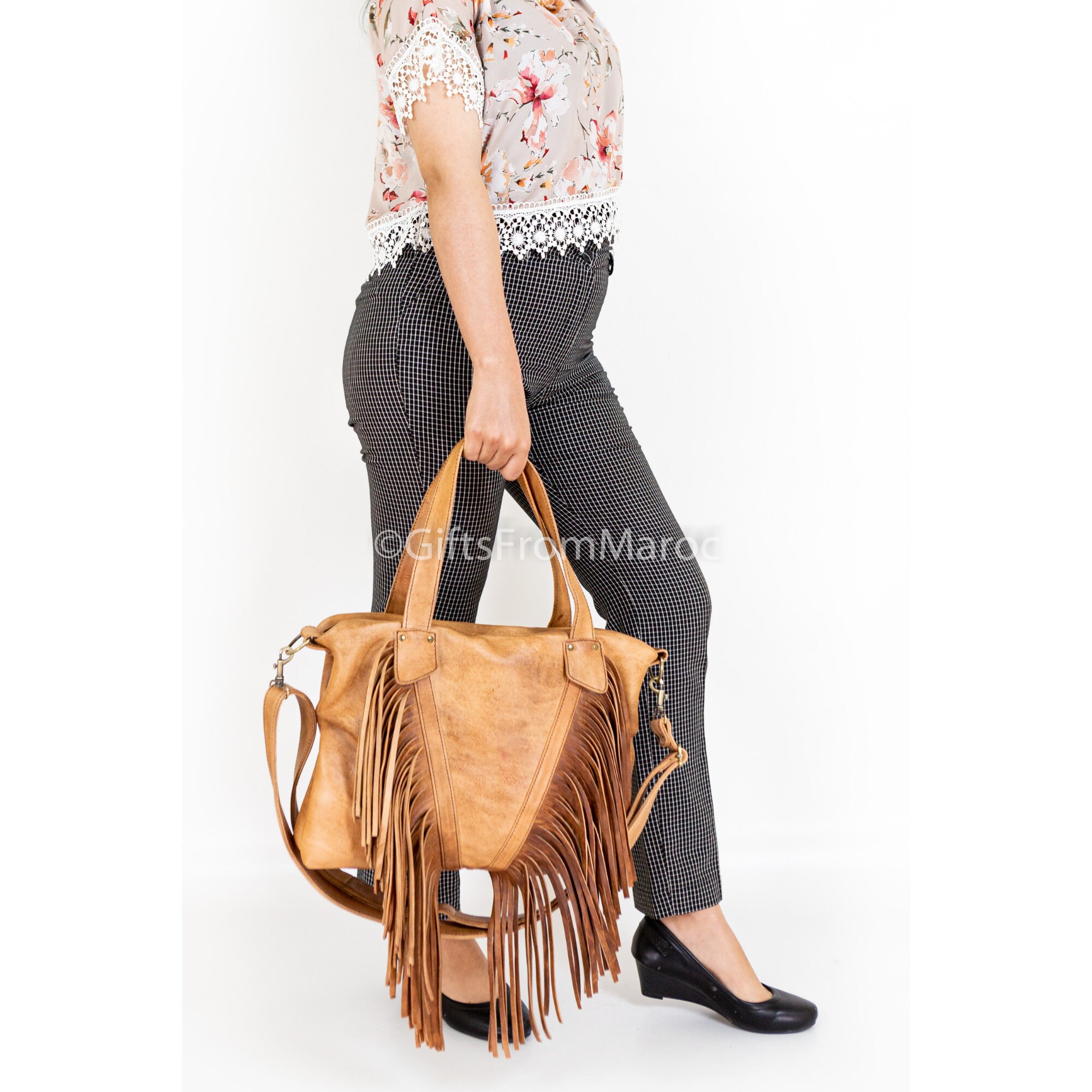 Fringe Purse Fringe Western Leather Purse for Cowgirl Fringe - Etsy