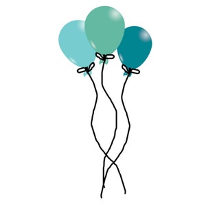 Digital Design Element: Balloons - Etsy