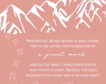 A Great Work LDS Youth Theme Young Women's Christian Scripture ...