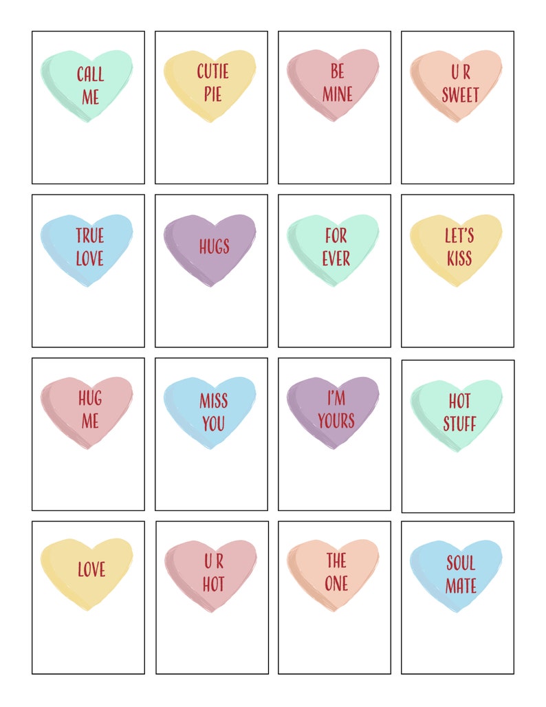 BINGO Game {valentine's Theme} - Etsy