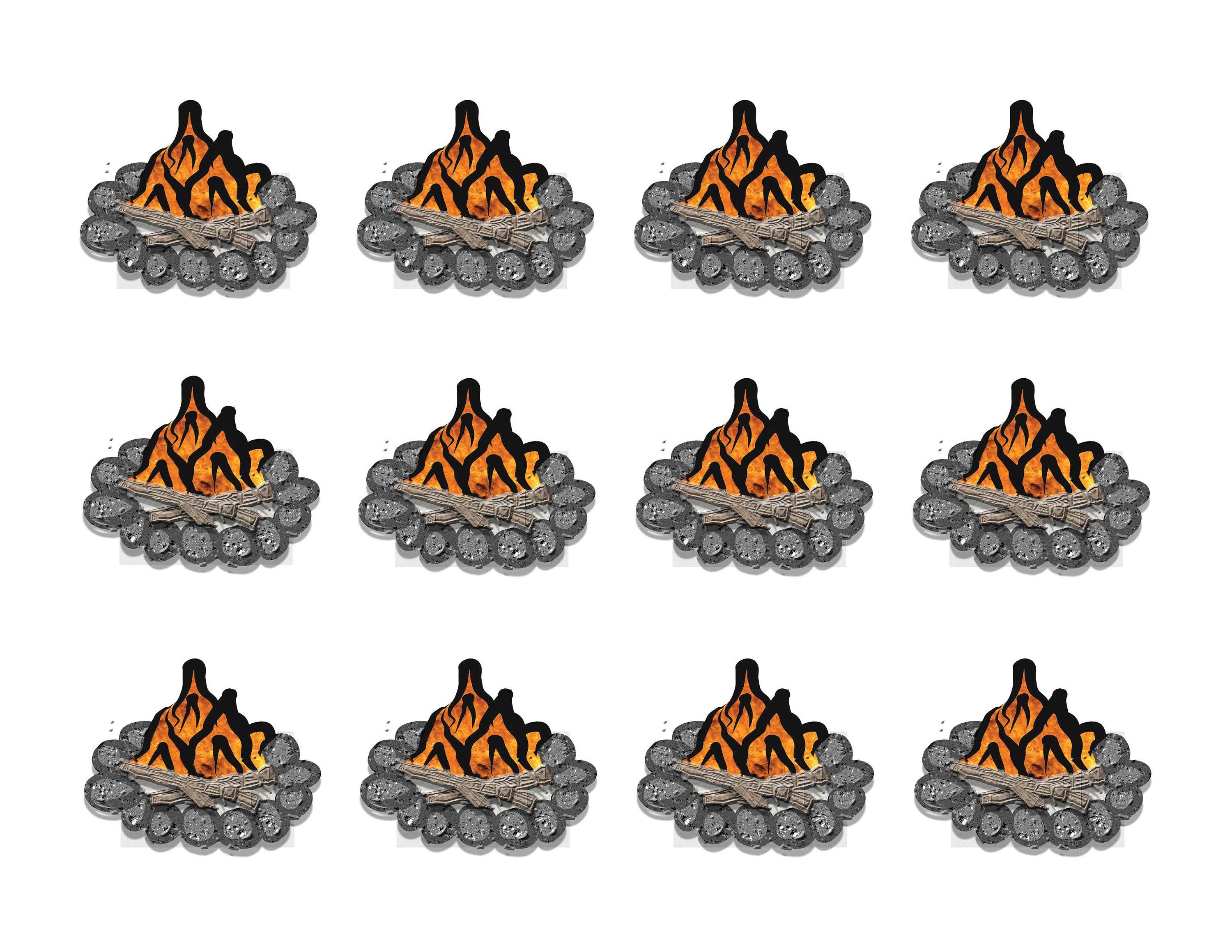 Printable Cupcake Toppers {fire Pit} - Etsy