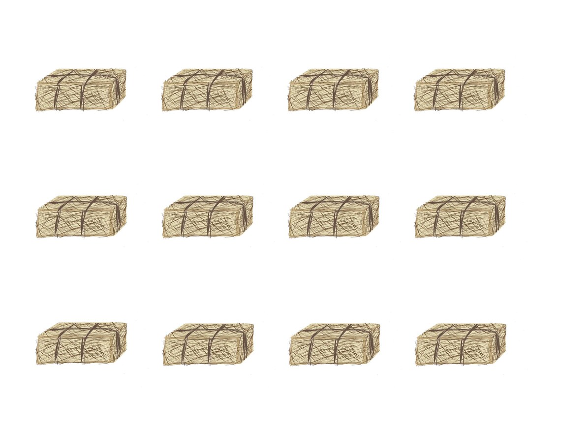 Printable Cupcake Toppers {hay Bale} - Etsy Canada