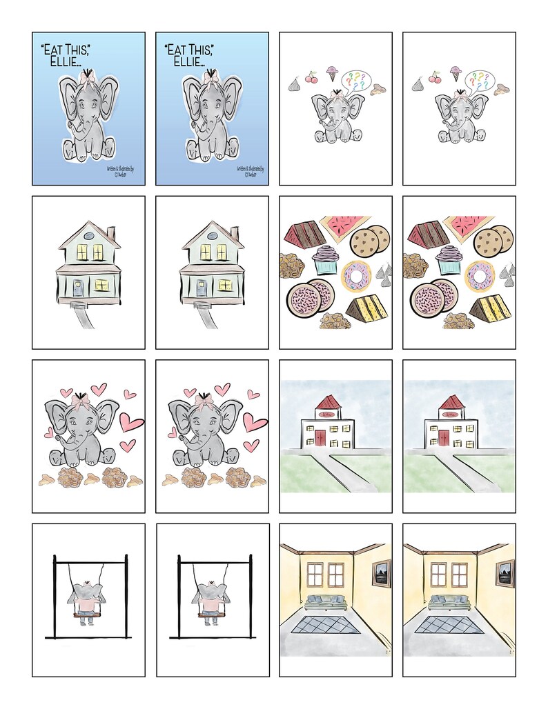 Matching & Memory Game Cards {coordinates With the Children's Book "eat ...