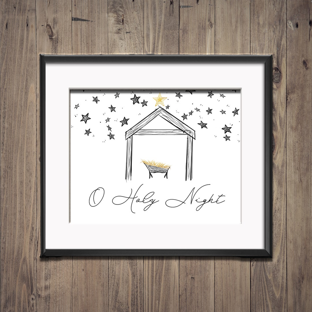 Printable Wall Art {O Holy Night} - Etsy