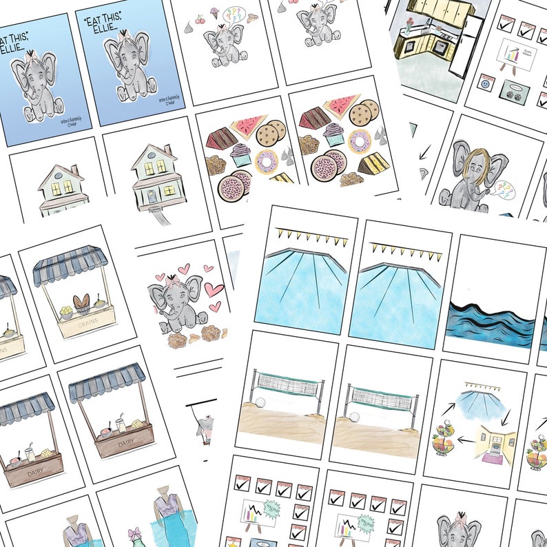 Matching & Memory Game Cards {coordinates With the Children's Book "eat ...