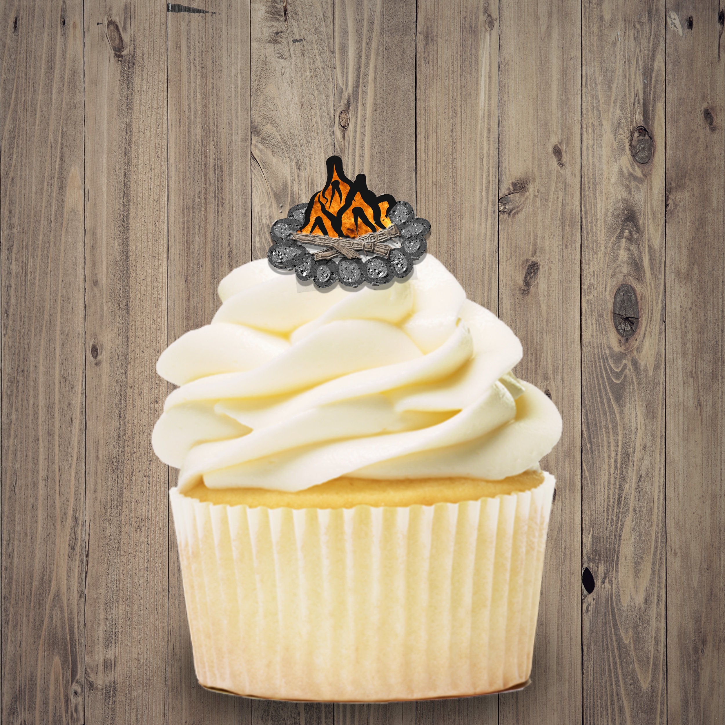 Printable Cupcake Toppers {fire Pit} - Etsy