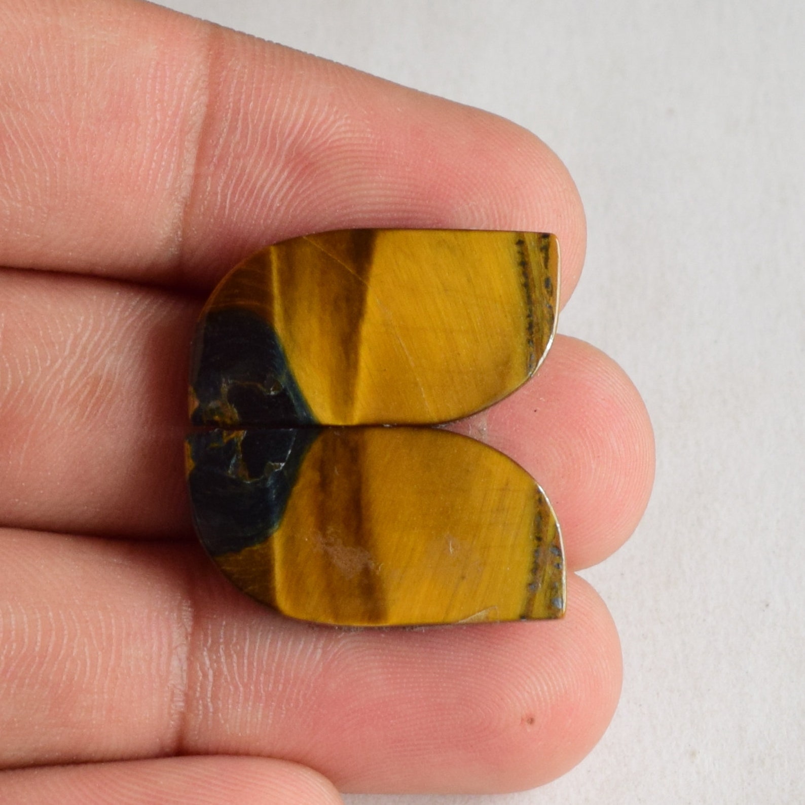 Tiger Eye Pair Yellow Tiger Eye Tiger Eye Cab Tiger Eye - Etsy UK