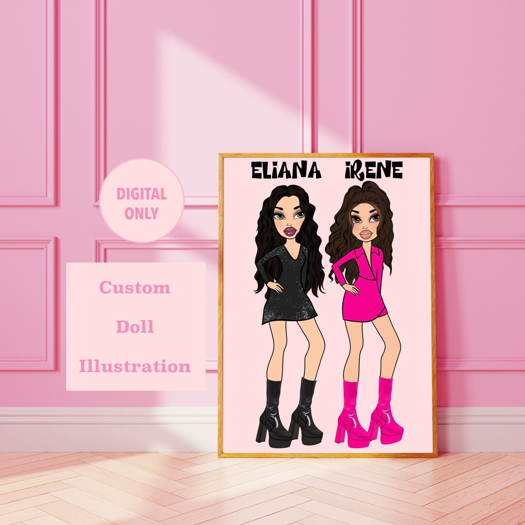 Custom Digital Doll Illustration | Cartoon From Photo Personalised ...